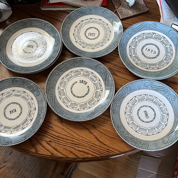 Dining | Vintage Calendar Plates | Poshmark